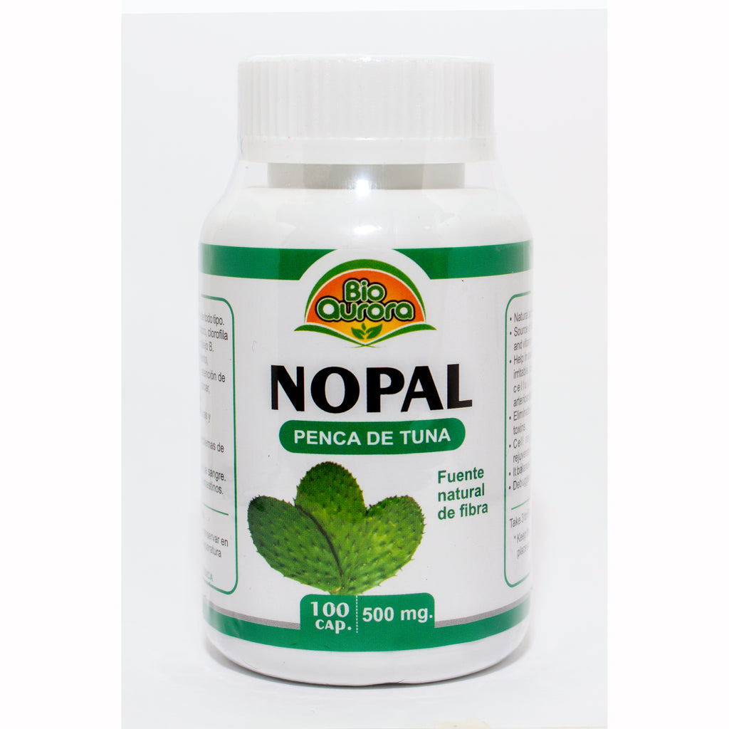 Nopal 500mg. 100 cápsulas – Salud Vida Peru